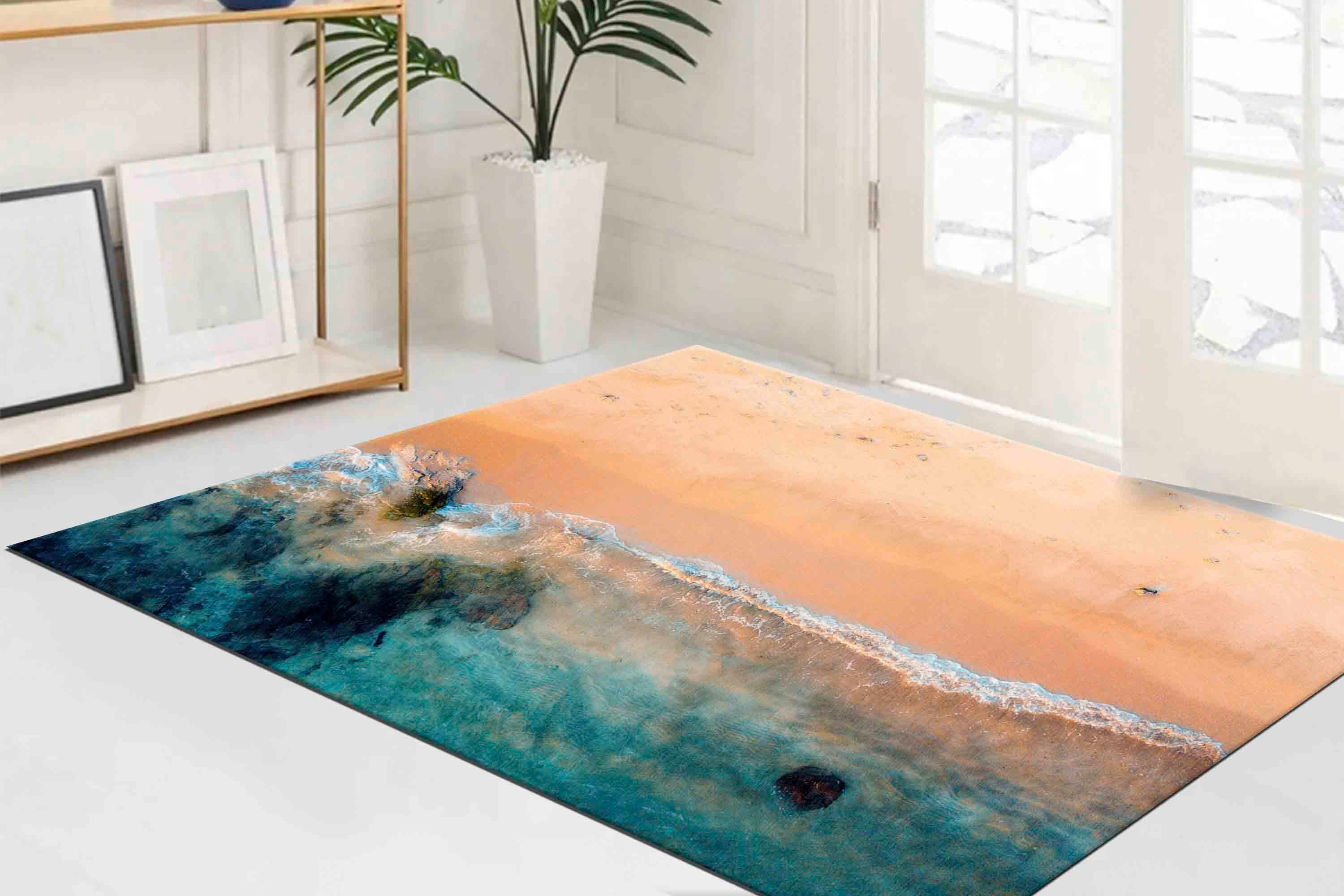 Beach View Rug, Sea Landscape Rugs, Small Rugs, Bridesmaid Gift Rug ...