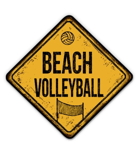 Beach Volleyball - 8" Vinyl Sticker - For Car Laptop I-Pad - Waterproof ...
