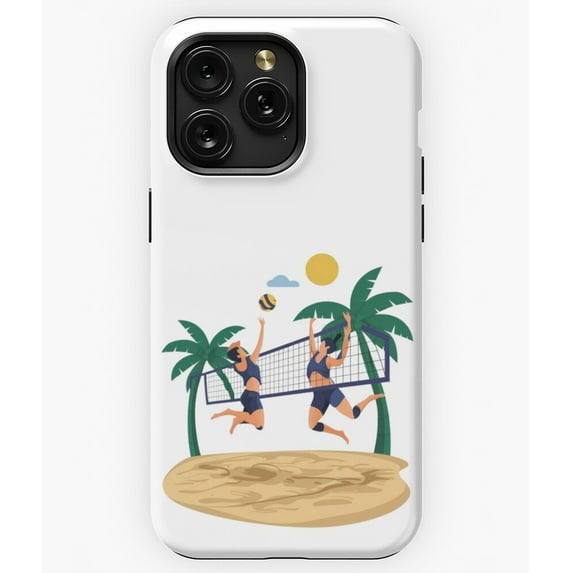 Beach Volleyball Fun Summer M3363 Phone Case for iPhone 17 16 15 14 13 ...