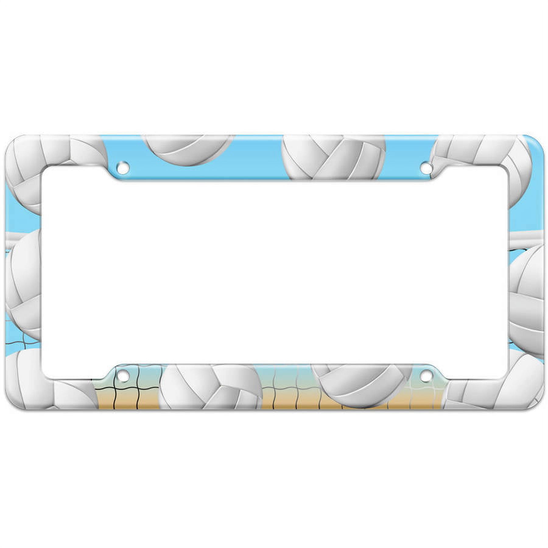 Beach Volleyball Net Court Pattern License Plate Frame - Walmart.com