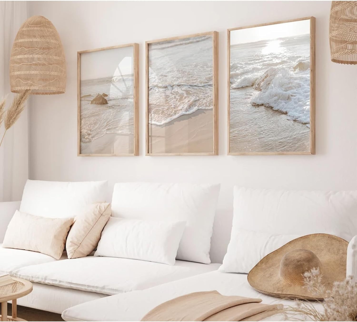 Beach Wall Art Decor Coastal Wall Art Pictures Ocean Canvas Wall Art ...