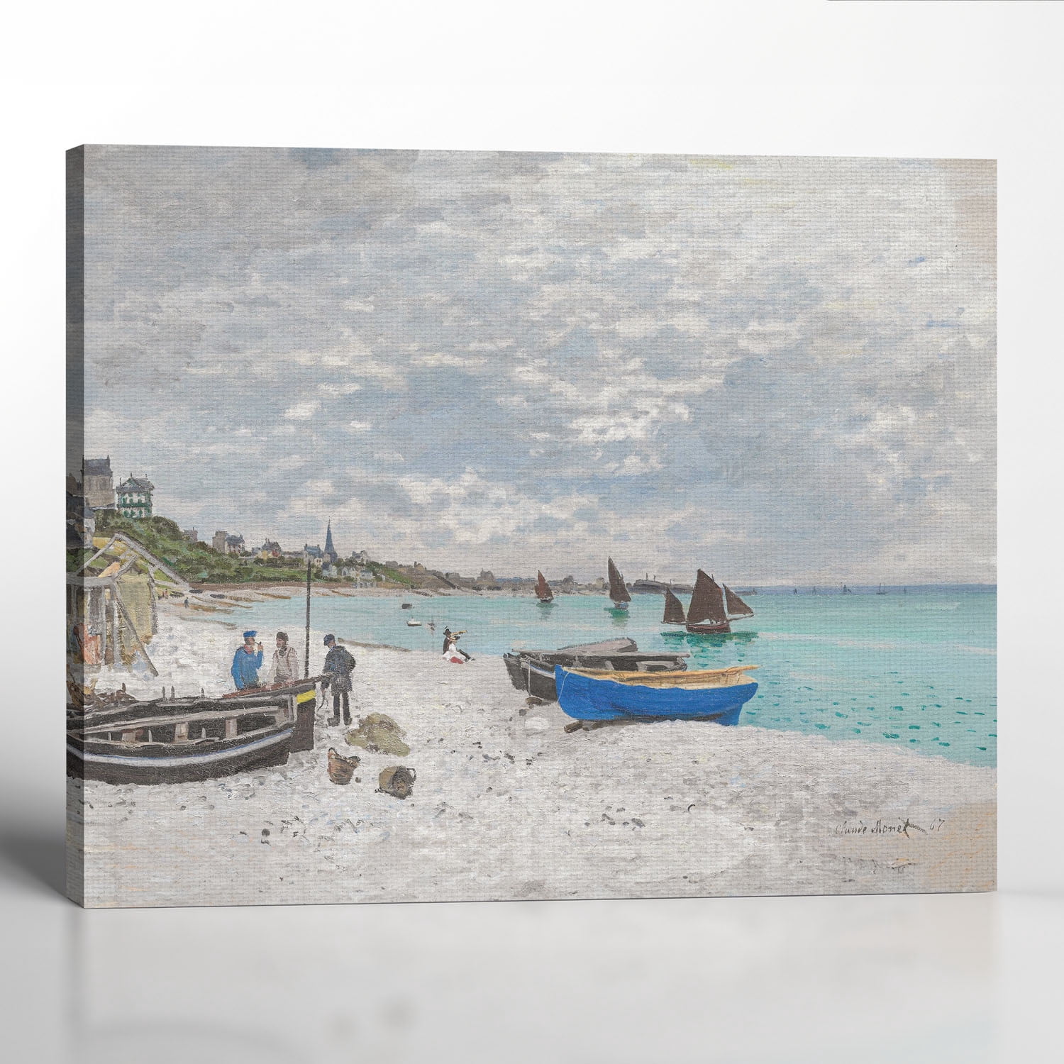 Beach Wall Art, Monet Canvas Wall Art, Monet Prints, The Beach Canvas ...