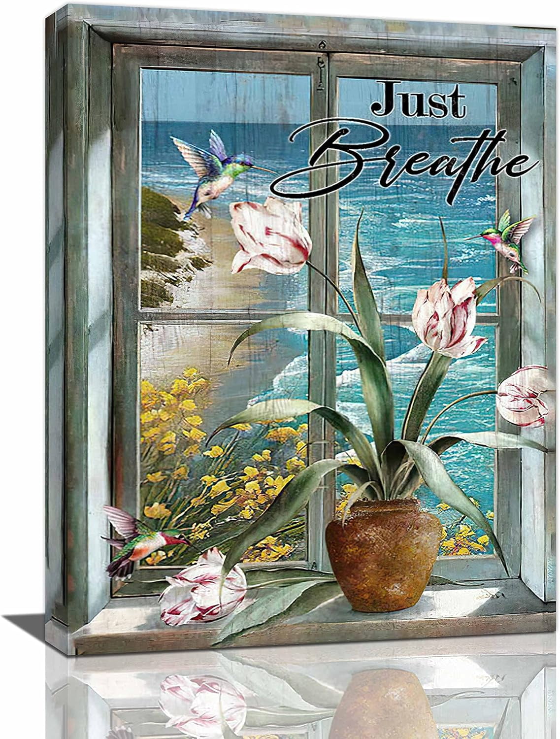 Beach Wall Art Rustic Beach Landscape Pictures Wall Decor Country ...