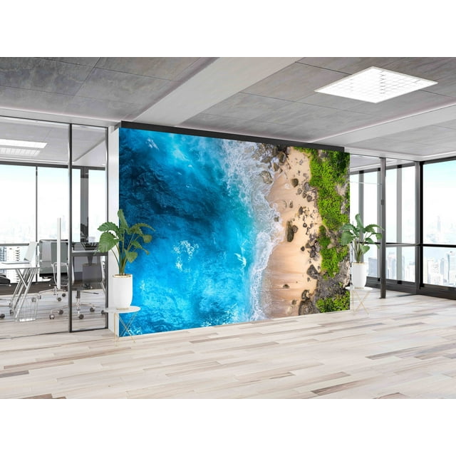 Beach Wall Decor, Landscape Wallpaper, Paper Wall Art Nature Mural ...