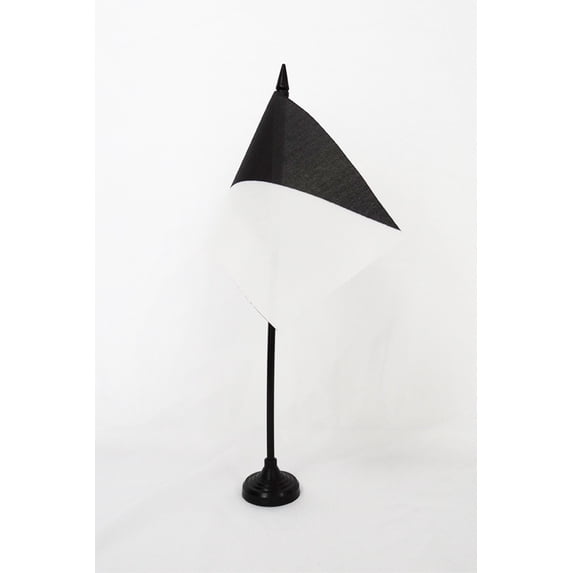 Beach Warning Black and White Table Flag 4'' x 6'' plastic stick and ...