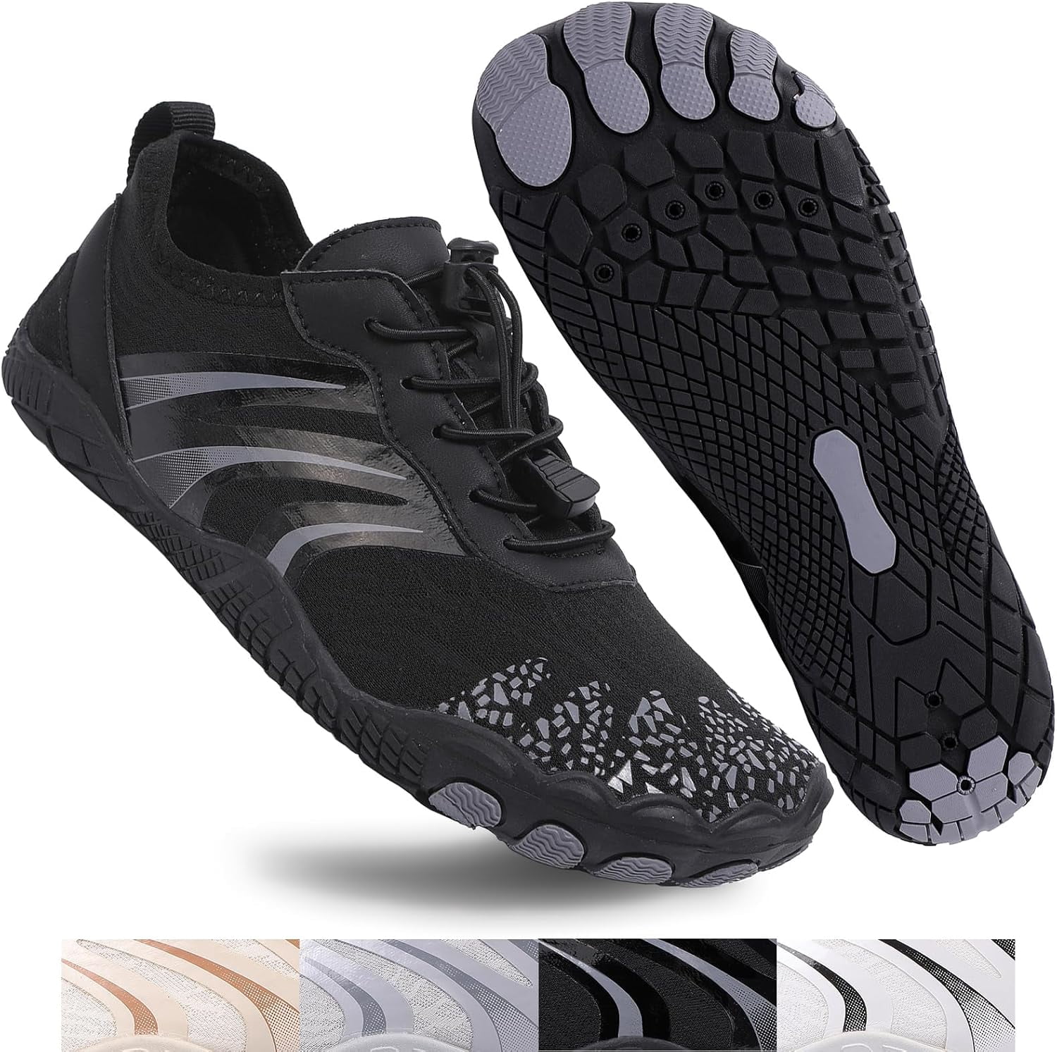 Beach Water Shoes for Women Men, Quick-Dry Non-Slip Barefoot Footwear ...