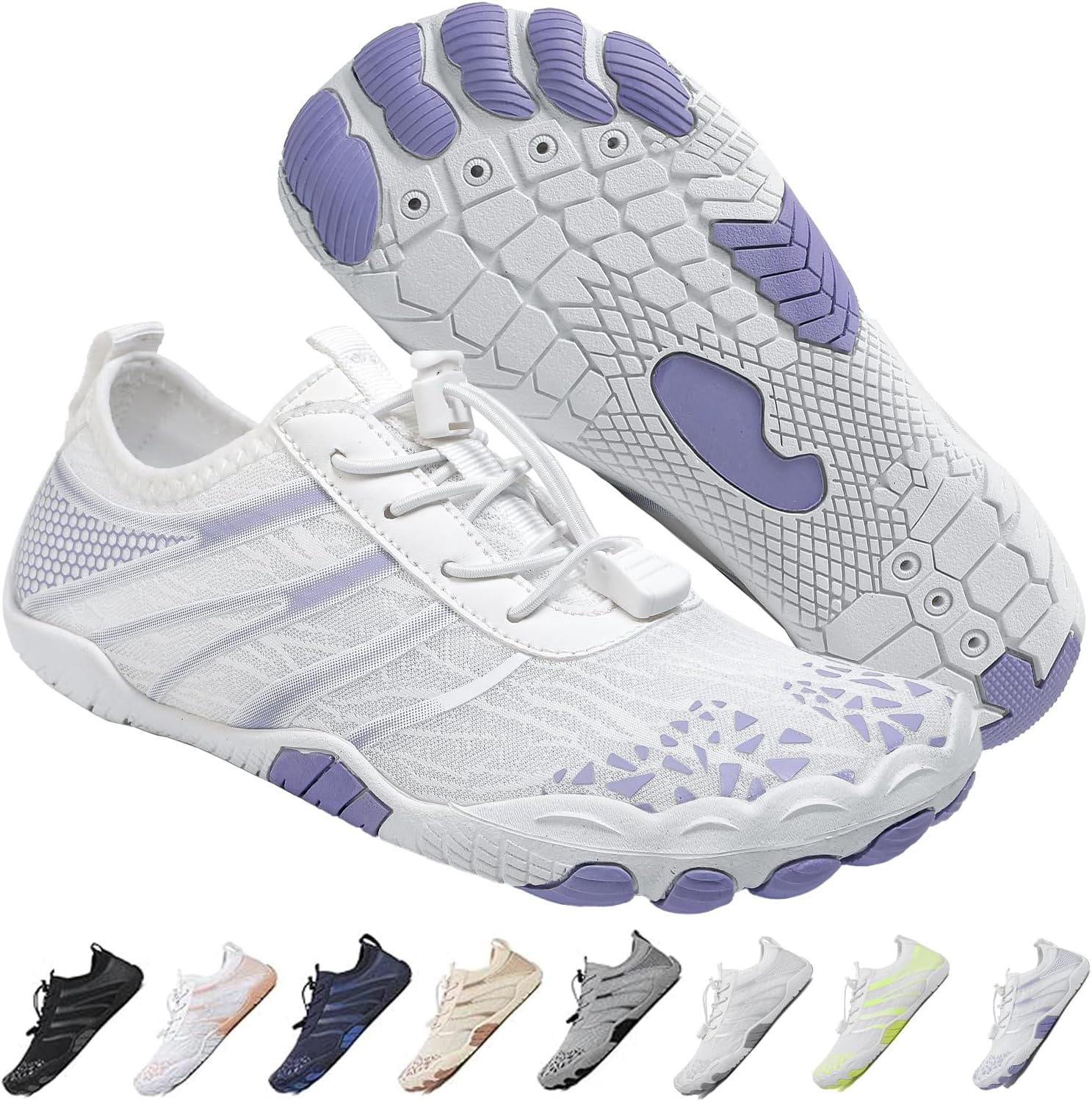Beach Water Shoes for Women Men, Quick-Dry Non-Slip Barefoot Footwear ...