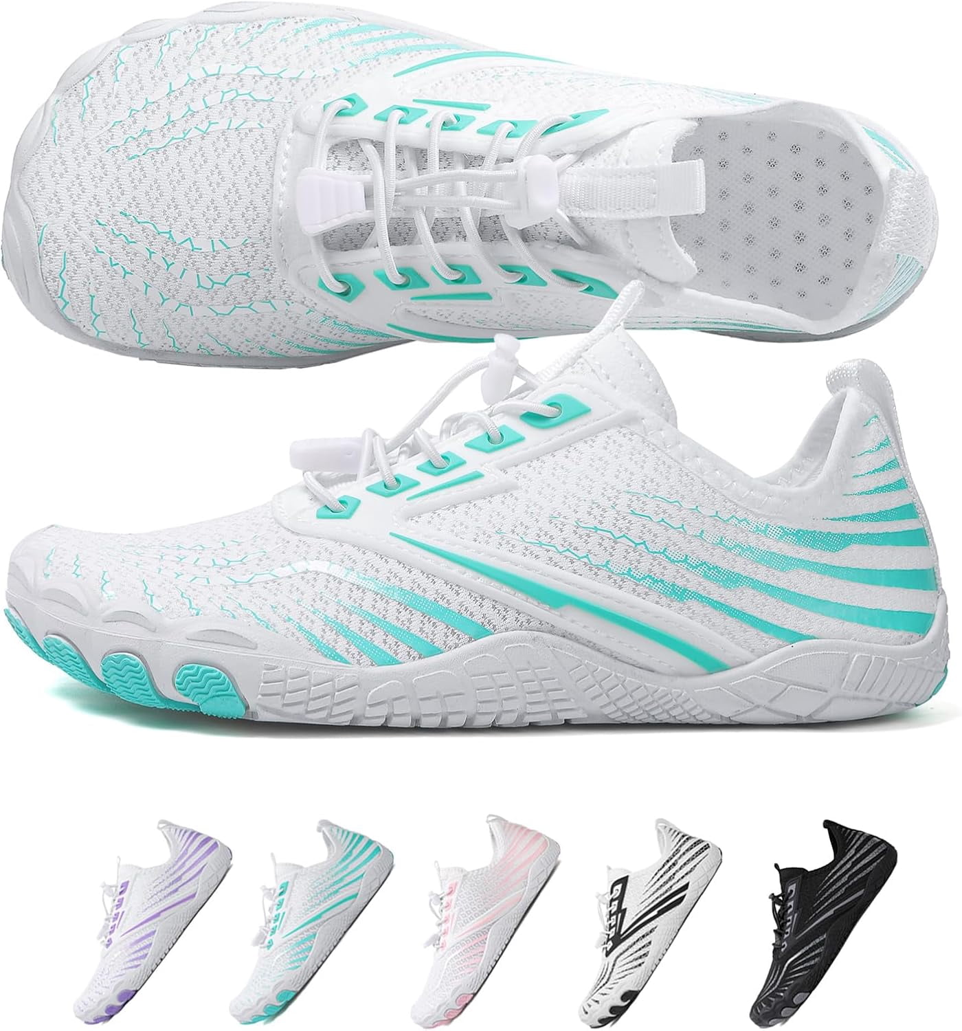 Beach Water Shoes for Women Men, Quick-Dry Non-Slip Barefoot Footwear ...