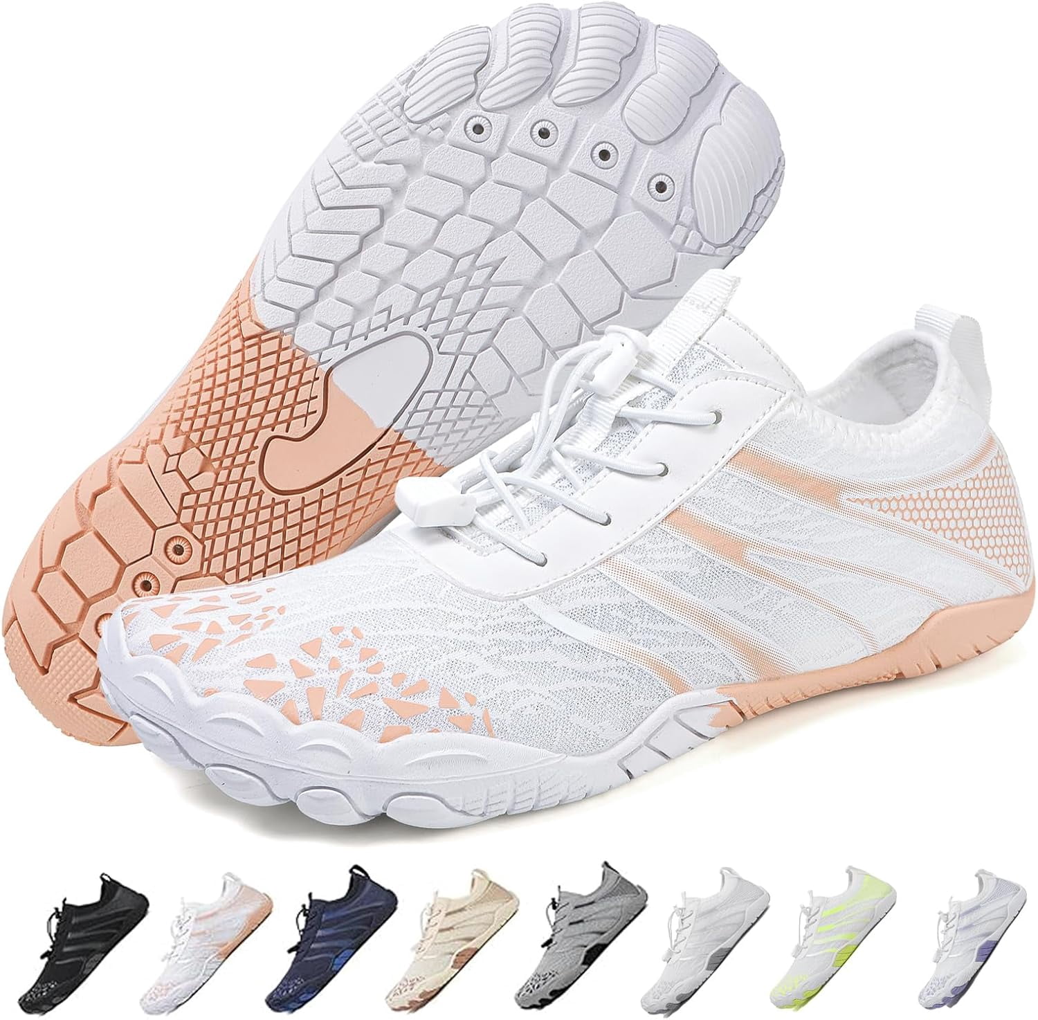 Beach Water Shoes for Women Men, Quick-Dry Non-Slip Barefoot Footwear ...