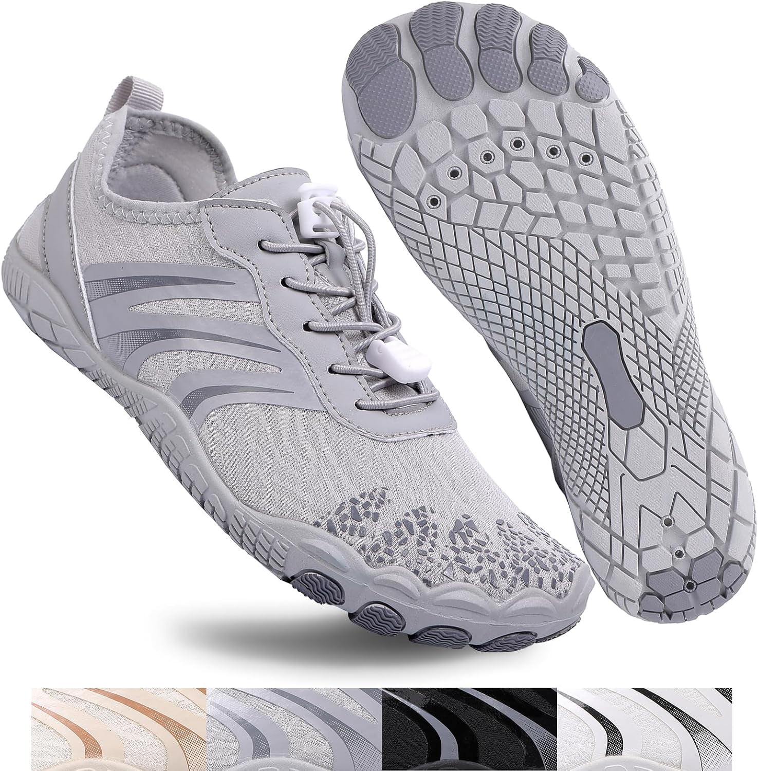 Beach Water Shoes for Women Men, Quick-Dry Non-Slip Barefoot Footwear ...