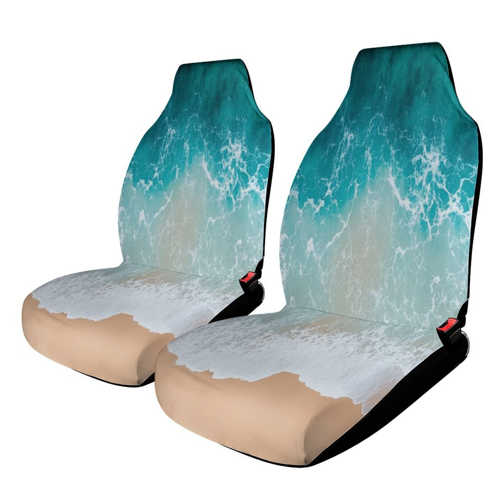 Beach Wave Aerial View Car Seat Covers Car Accessories Pack of 2 ...