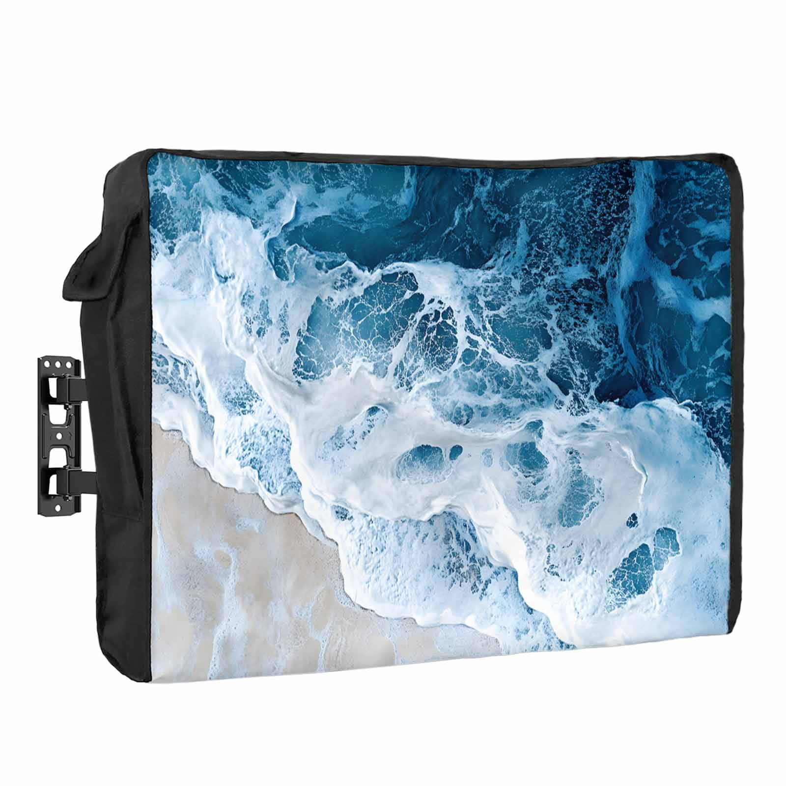 Beach Wave Modern Art Outdoor TV Cover 70 to 75 inch Weatherproof ...