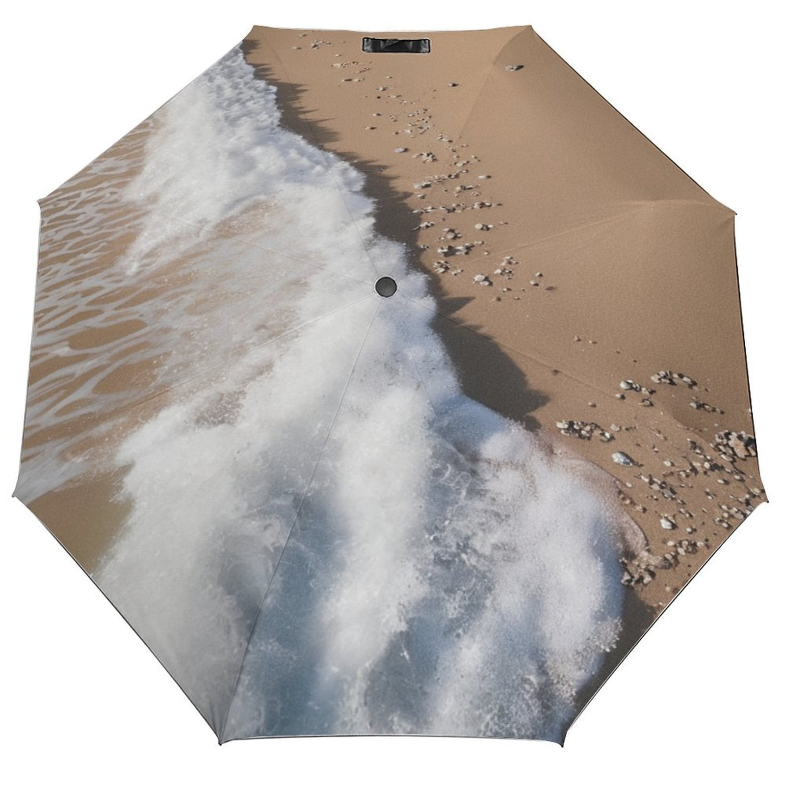 Beach Wave Pattern Rain Umbrella Sun Protection Sun Umbrella Parasol ...