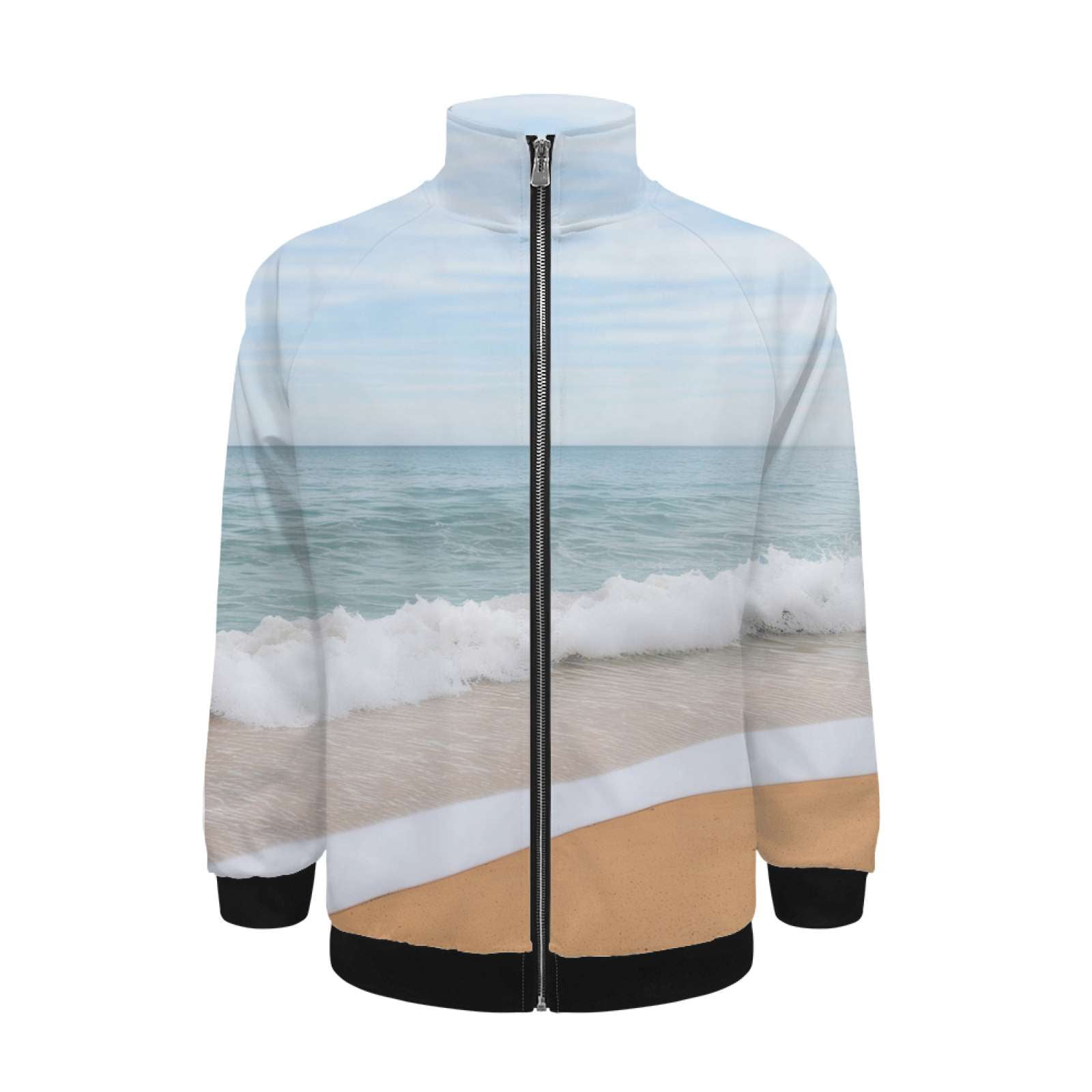 Beach Wave Serenity Jacket Men's Street Cool Long Sleeves Coat ...