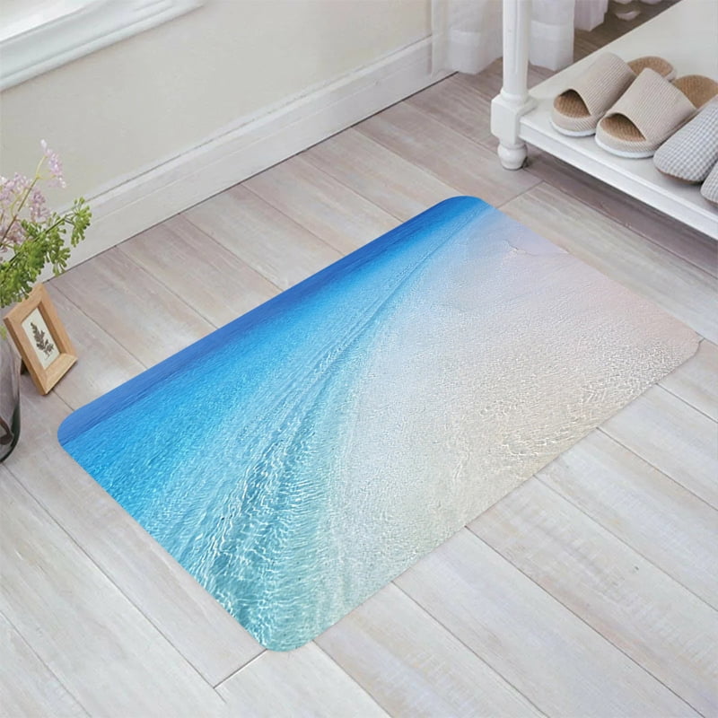 Beach Waves Floor Mat Living Room Kitchen Rug Home Balcony Rugs Carpet ...