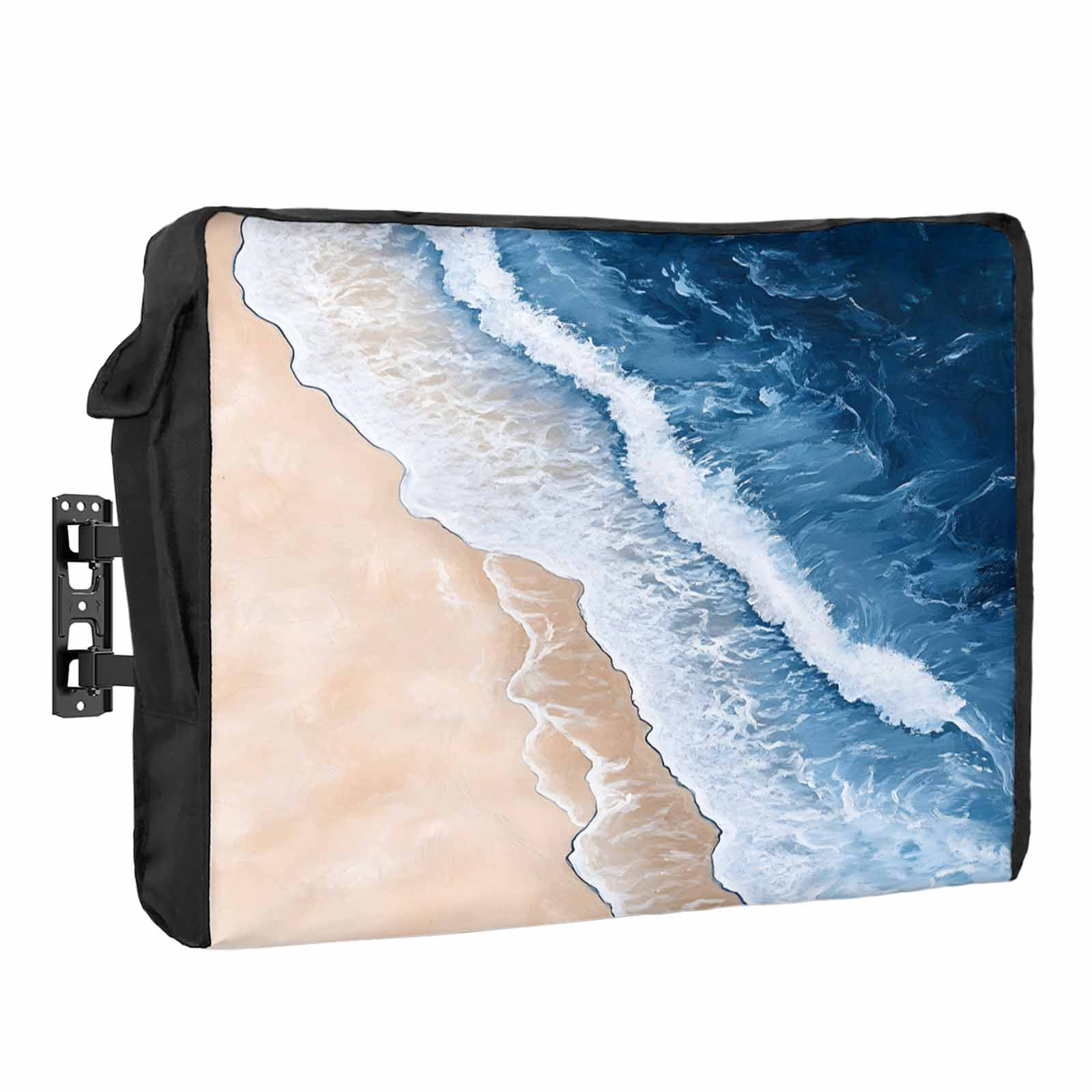 Beach Waves Modern Art Outdoor TV Cover 48 to 50 inch Weatherproof ...