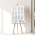 Beach Wedding Seating Chart Sign Hand Drawn Summer Reception Decor ...