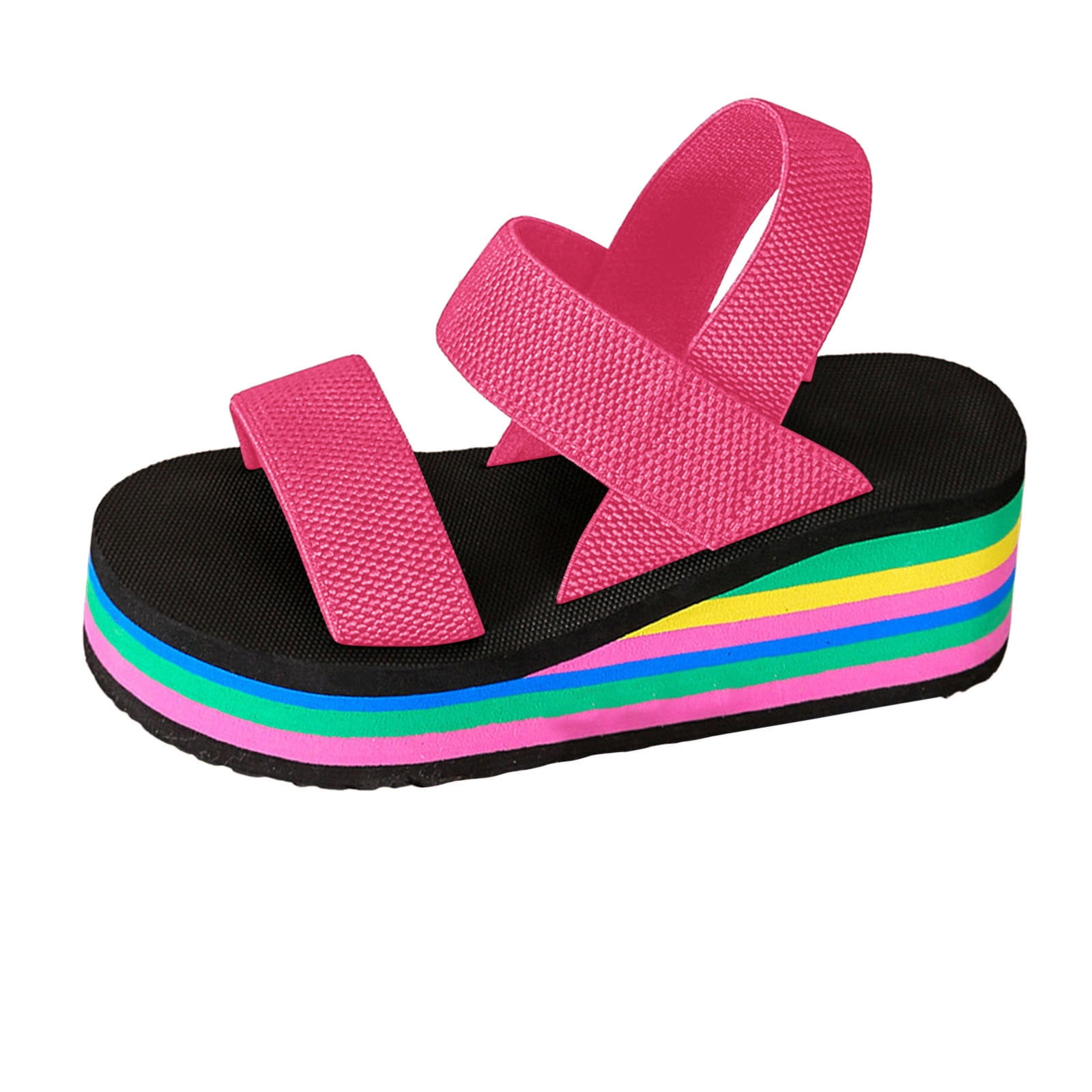 Beach Wedges Sandals for Woman Comfy Lightweight on High Heel Womens ...