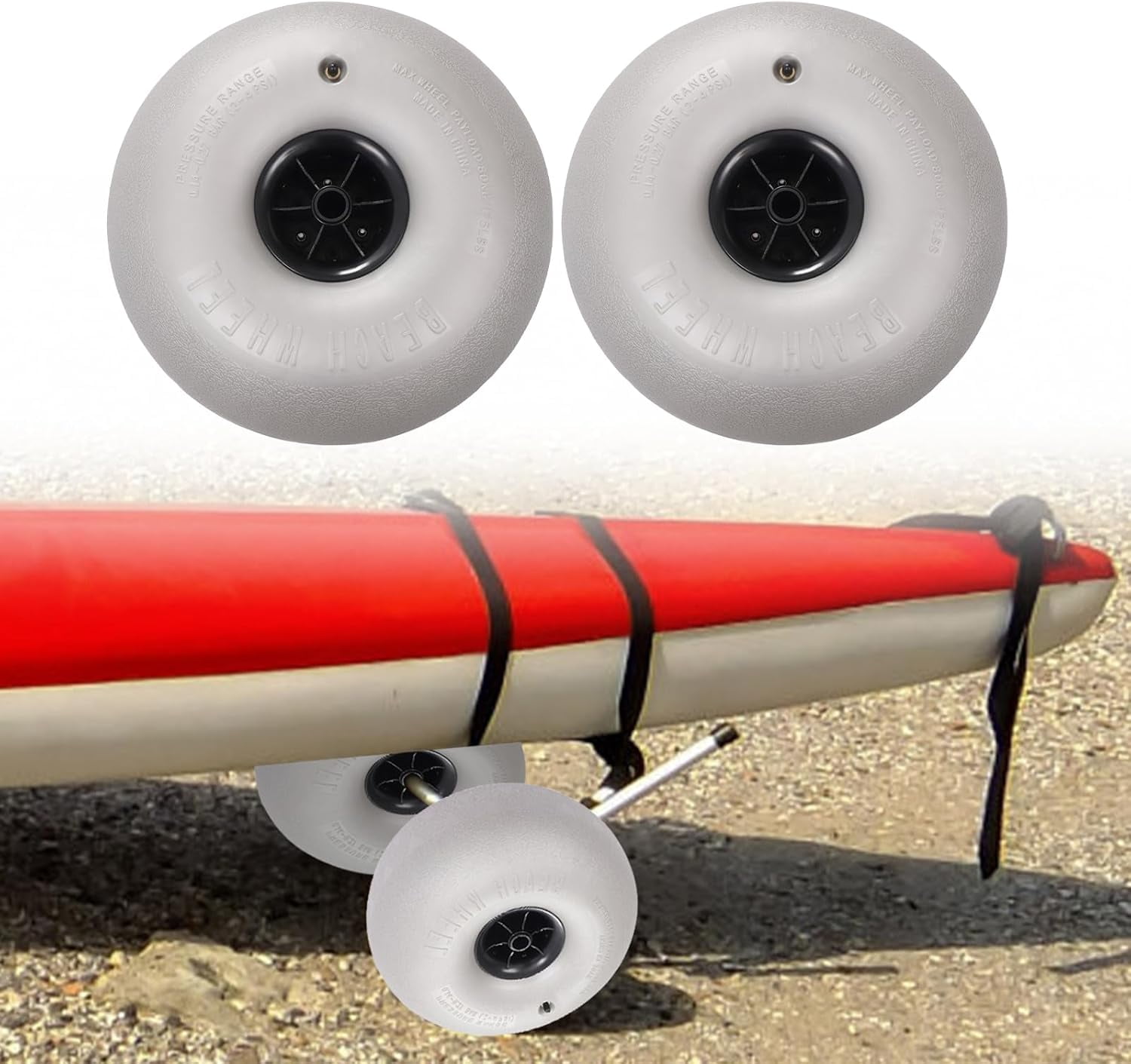 Beach Wheels Beach Tires 2Pcs Balloon Wheels Replacement Balloon Wheels ...