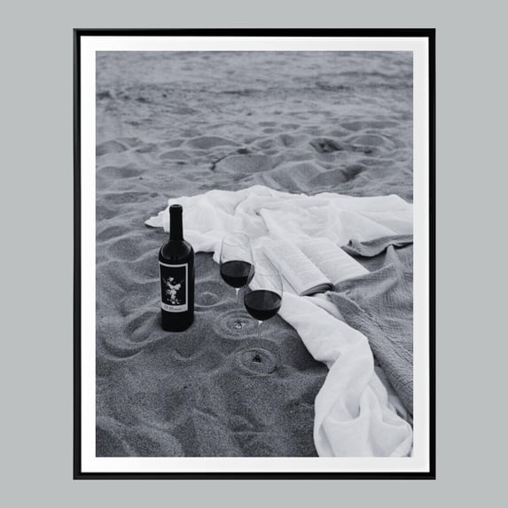 Beach Wine Picnic Romantic Summer Poster, Poster Home Decor, Poster ...