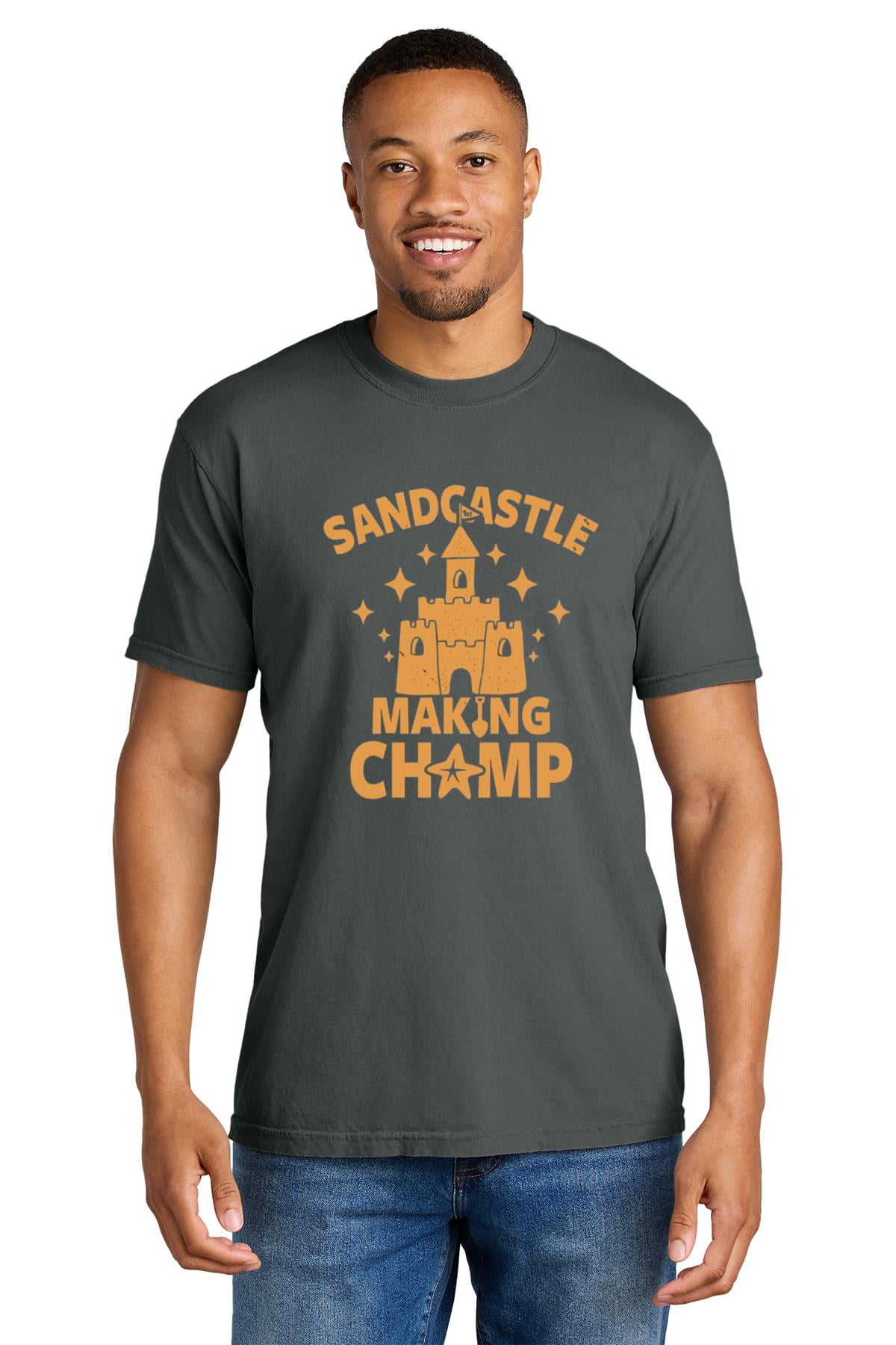Beach Winner Sandcastle Champion Graphic Summer Vibe Comfort Color T ...