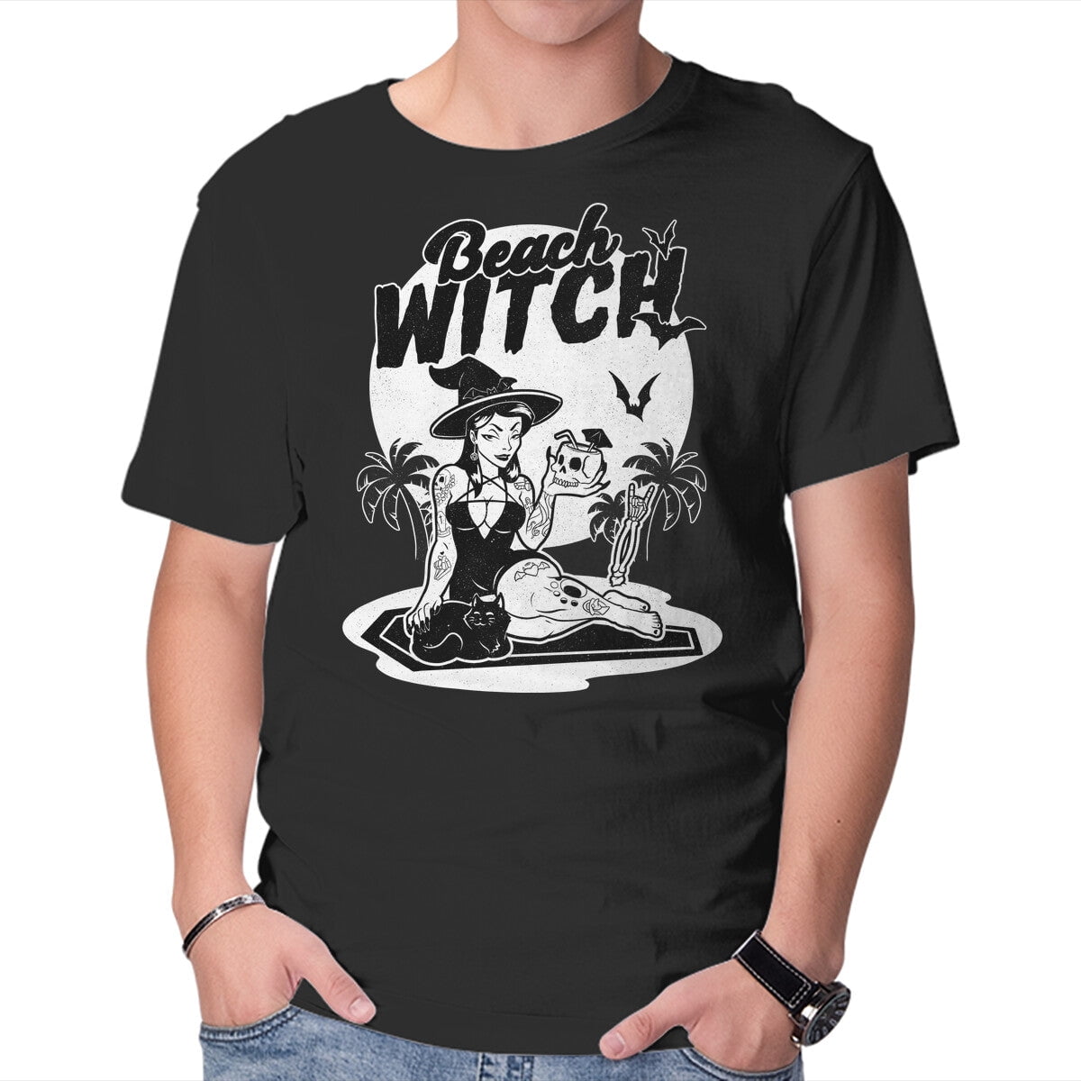 Beach Witch Goth Summer Unisex T-Shirt Tee Sweatshirt Hoodie Tank Top ...