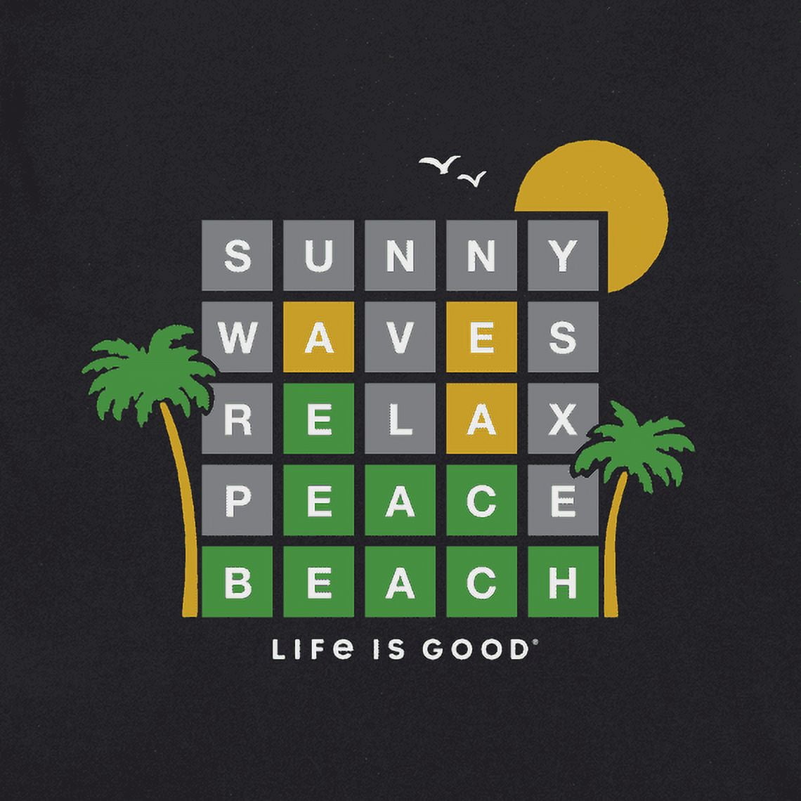 Beach Word Game Tee - Walmart.com