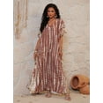 Beach cover-up, quick-dry, gradient color, loose fit, plus size ...