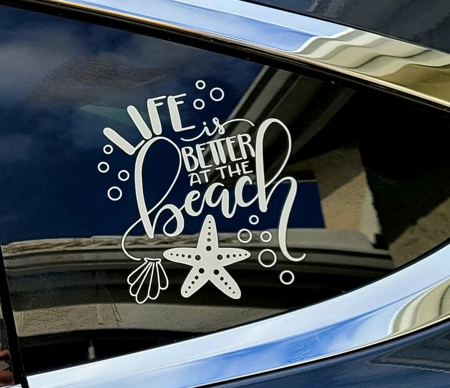 Beach life decal, love the beach decal, wave sticker graphic, ocean ...