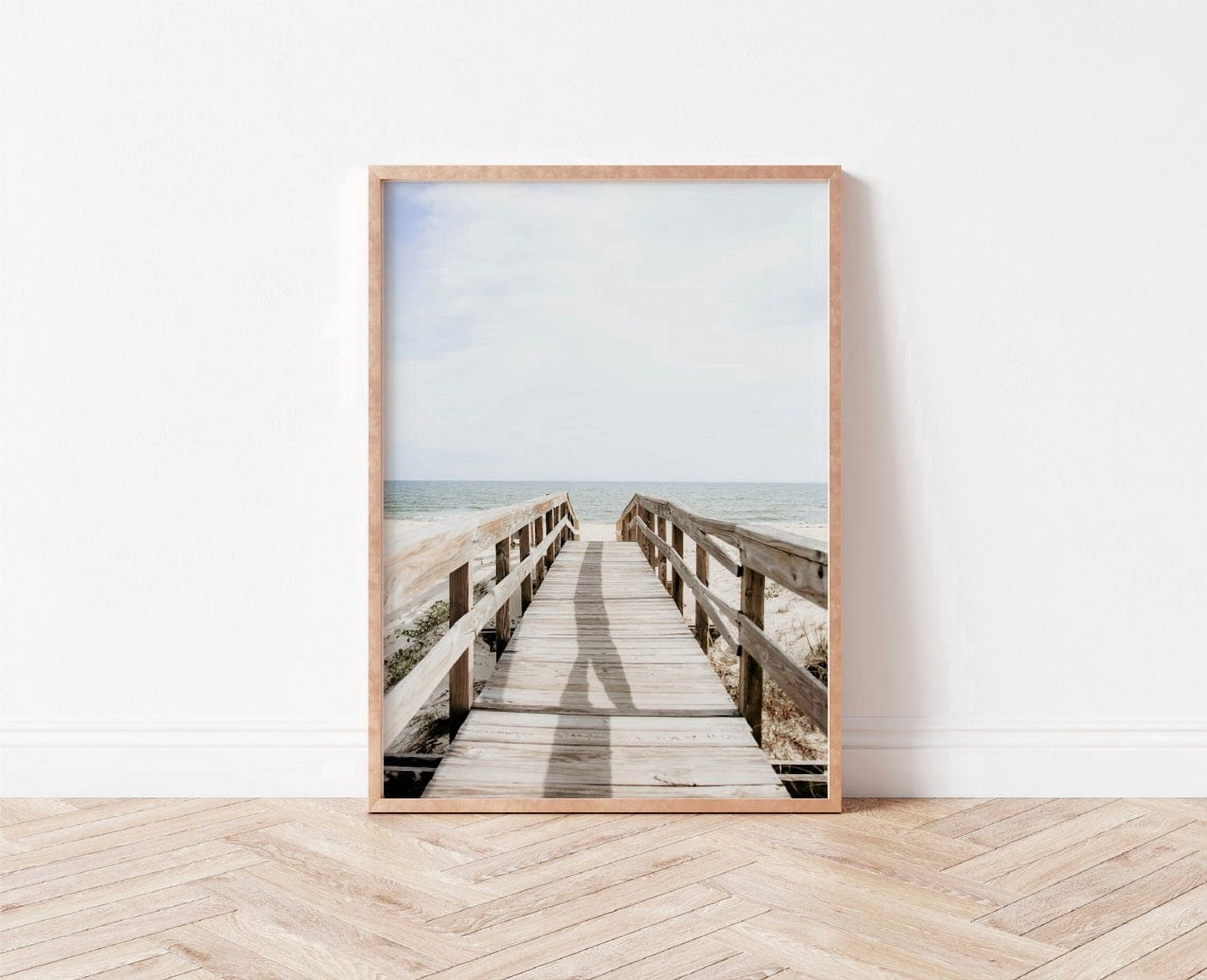 Beach pathway Poster coastal sand boho path photography coast way art ...
