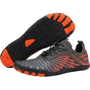 WOTTE Men's Water Shoes Quick-Dry Barefoot Aqua Socks Slip-on Beach ...