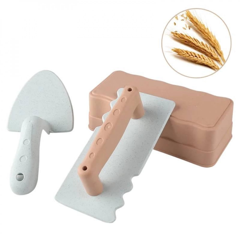 Beach toys: shovel, sandbox, castle building blocks, sand brick wall ...
