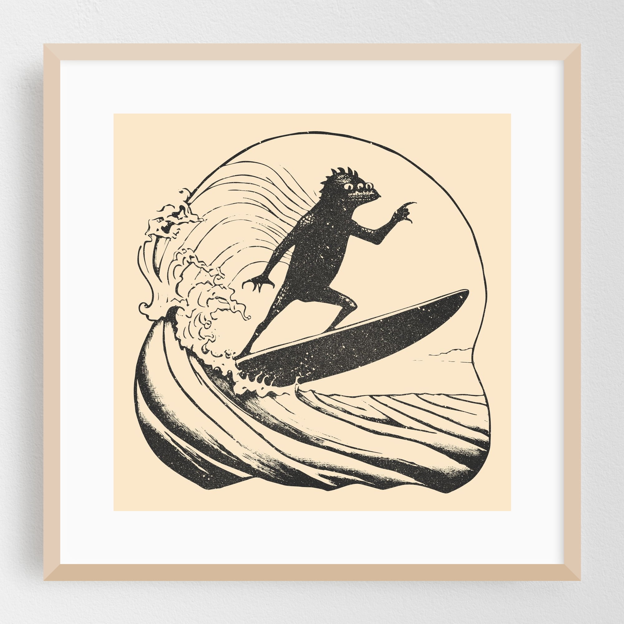 Beach vampires - Illustration Surf Surfboard Vintage Humor Retro Waves ...