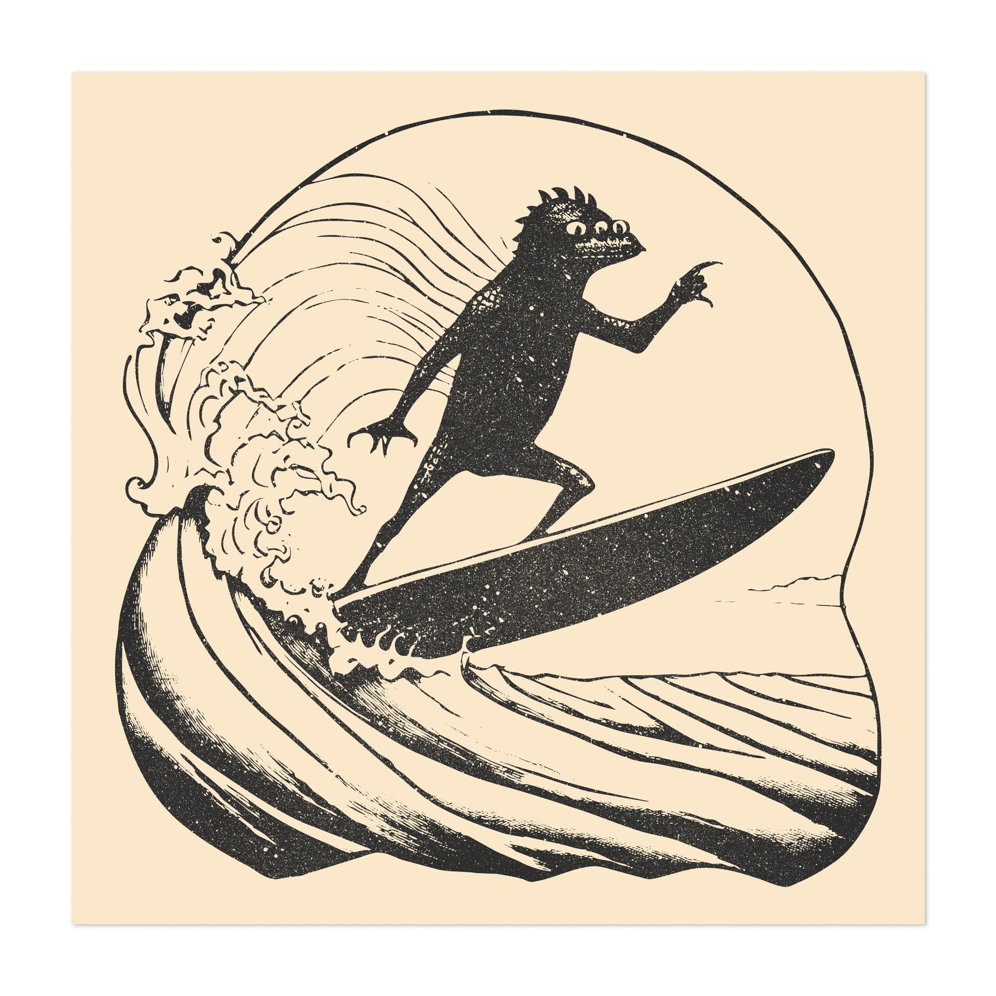 Beach vampires - Illustration Surf Surfboard Vintage Humor Retro Waves ...