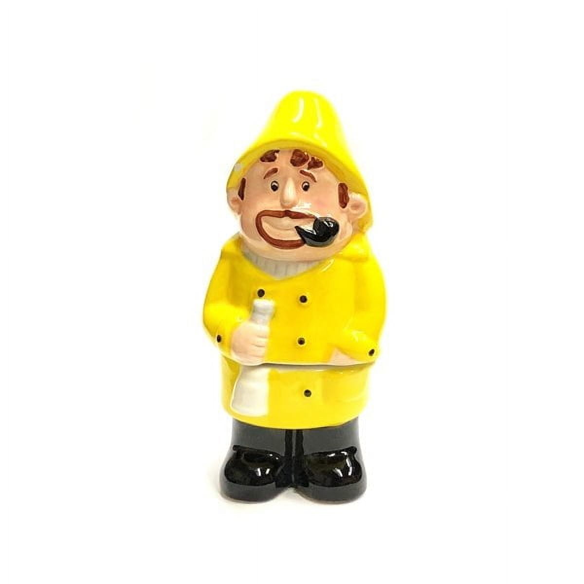 BeachCombers Ceramic Whaler Fisherman Salt & Pepper Shaker Set - Yellow ...