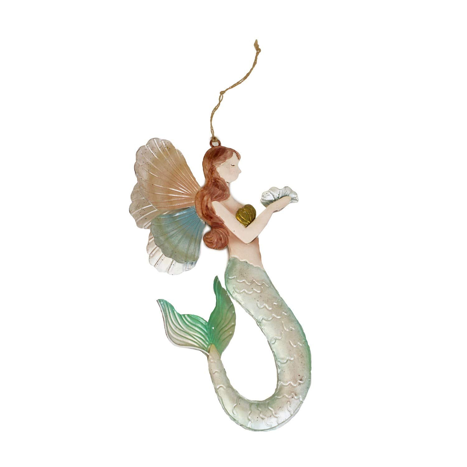 Beachcombers 7.25-Inch Metal Angel Mermaid Ornament - Walmart.com