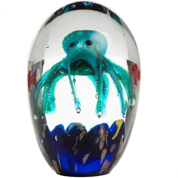 beachcombers coastal life Glass Octopus and Fish Paper Weight - Walmart.com