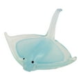 Beachcombers Coastal Glow-in-Dark Art Glass Stingray Figurine, Ocean ...