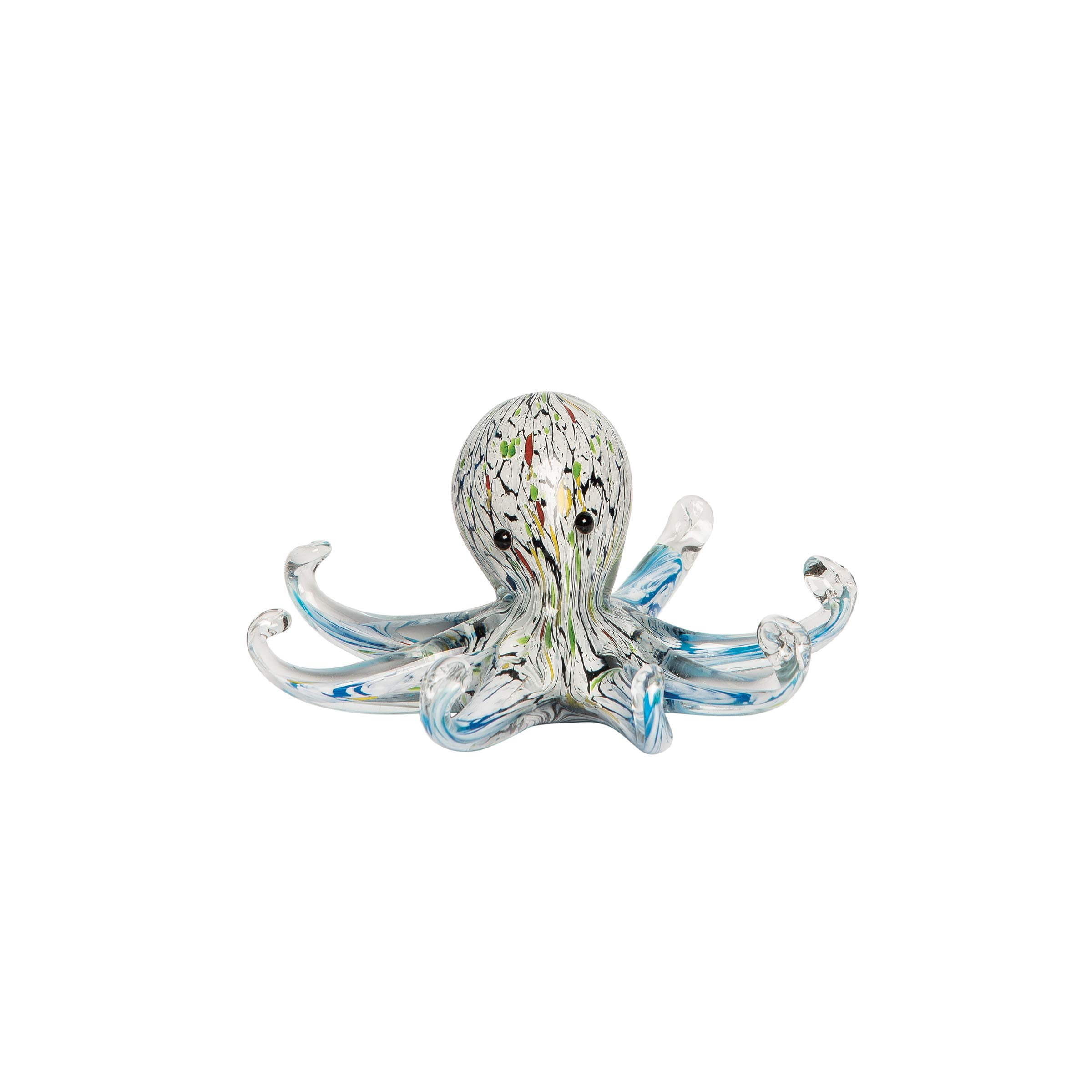 Beachcombers Glass Octopus Figurine L6.5 X W6.5 X H3.15 Clear - Walmart.com
