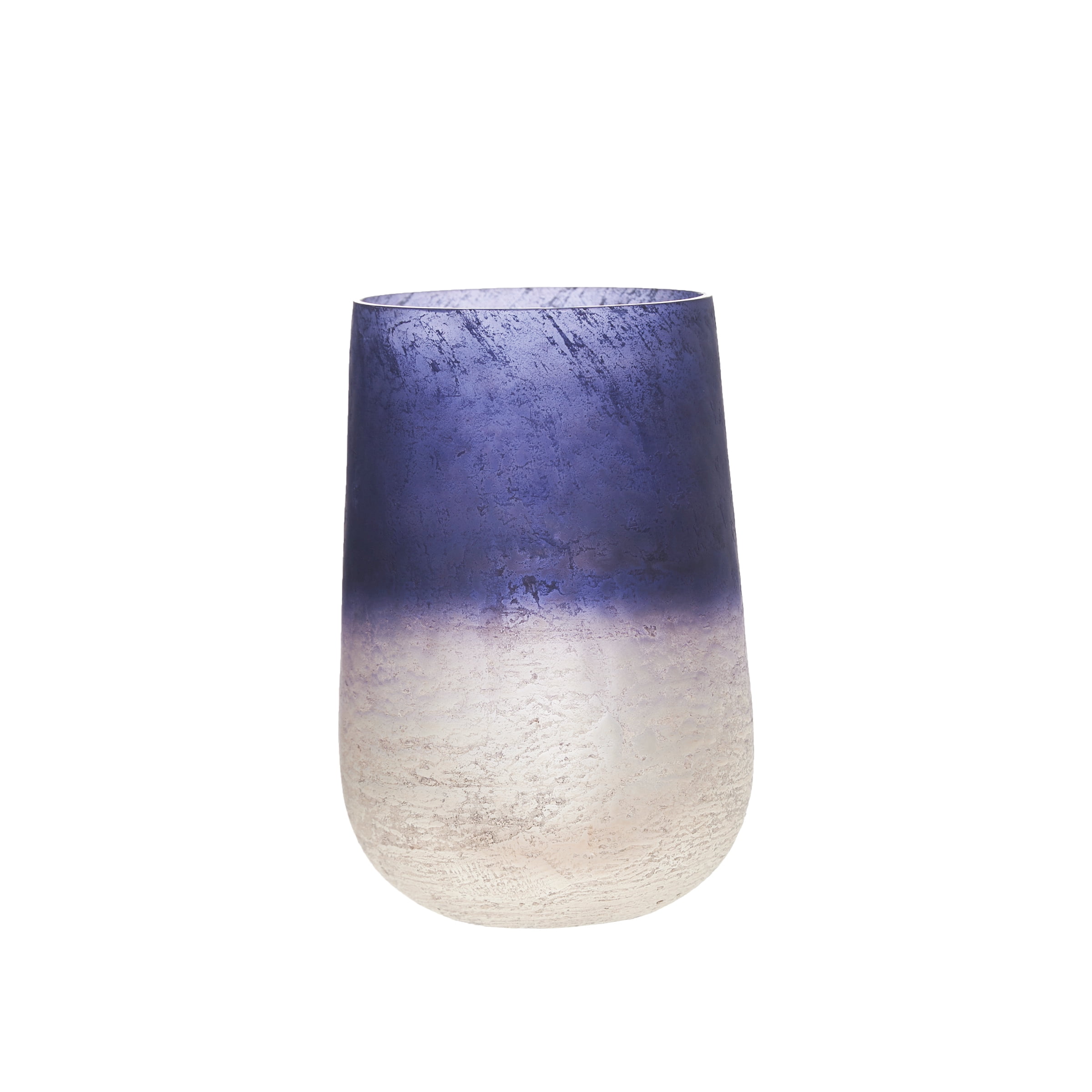 Beachcombers Large Navy Glass Vase Navy - Walmart.com