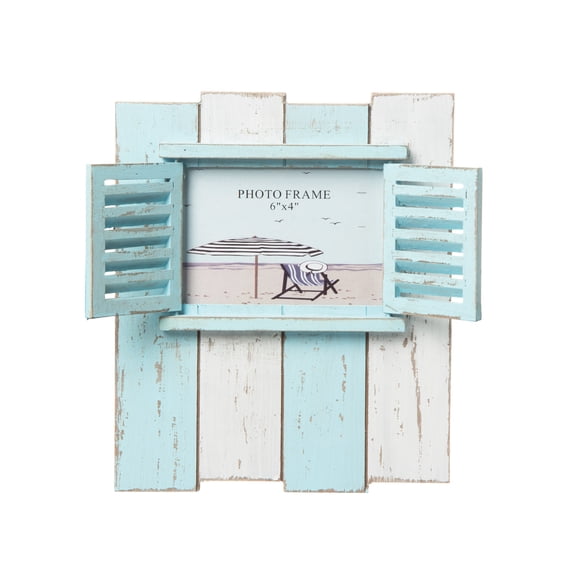 White With Light Blue Boards Frame - Walmart.com