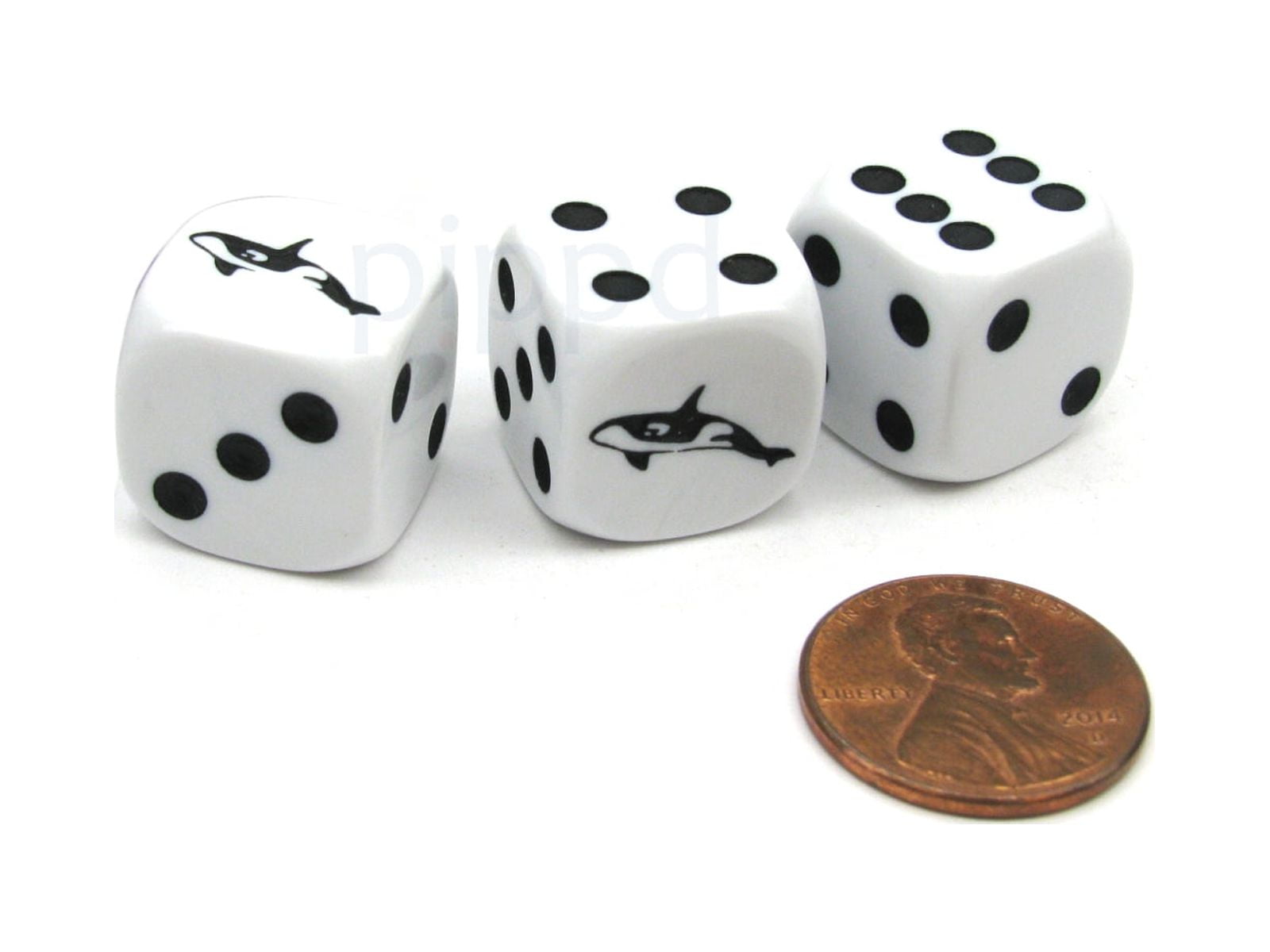 Beached Dice Game with 3 Whale Dice with Gaming Instructions - Walmart.com