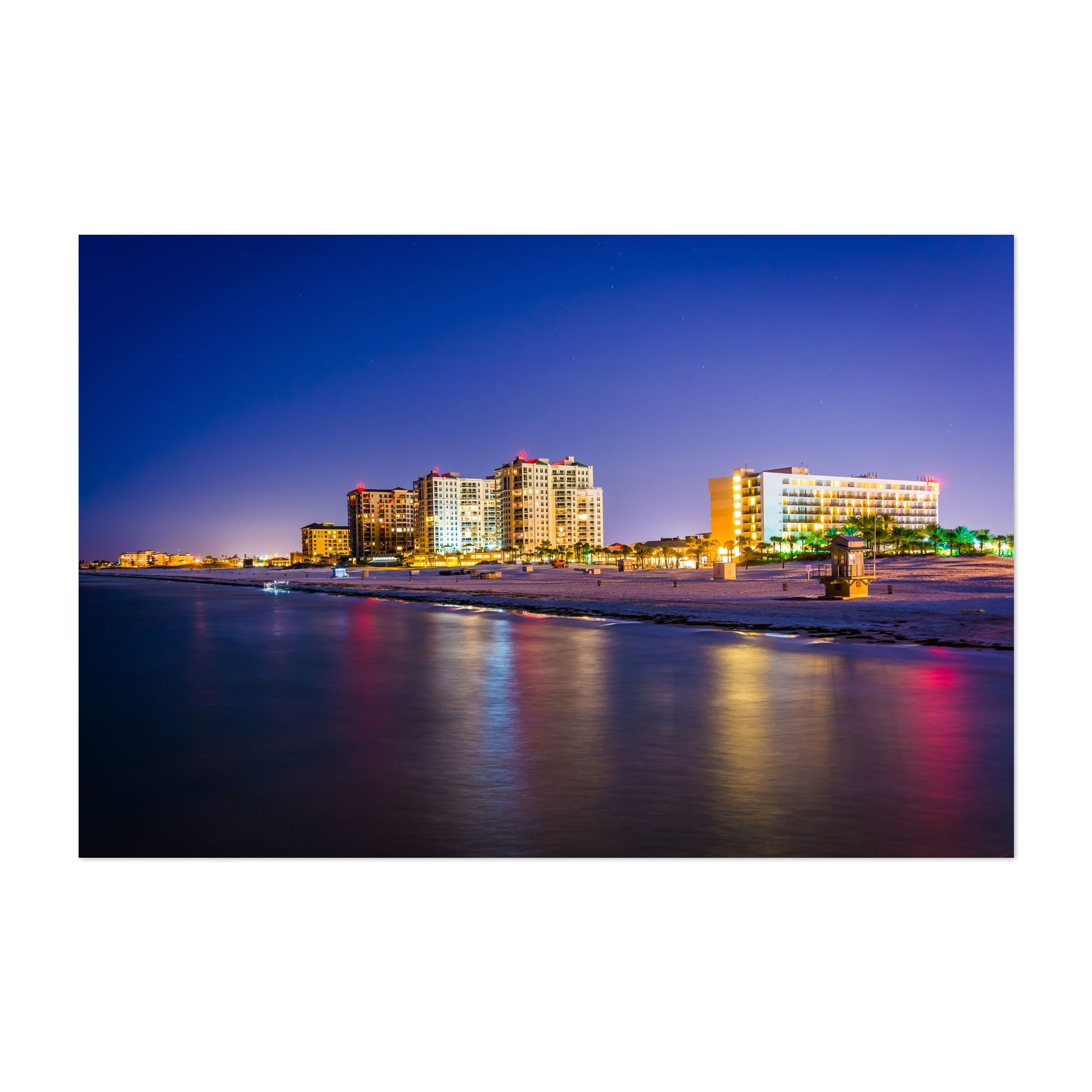 Beachfront - Clearwater Beach Florida Photography Night Sky Cityscape ...