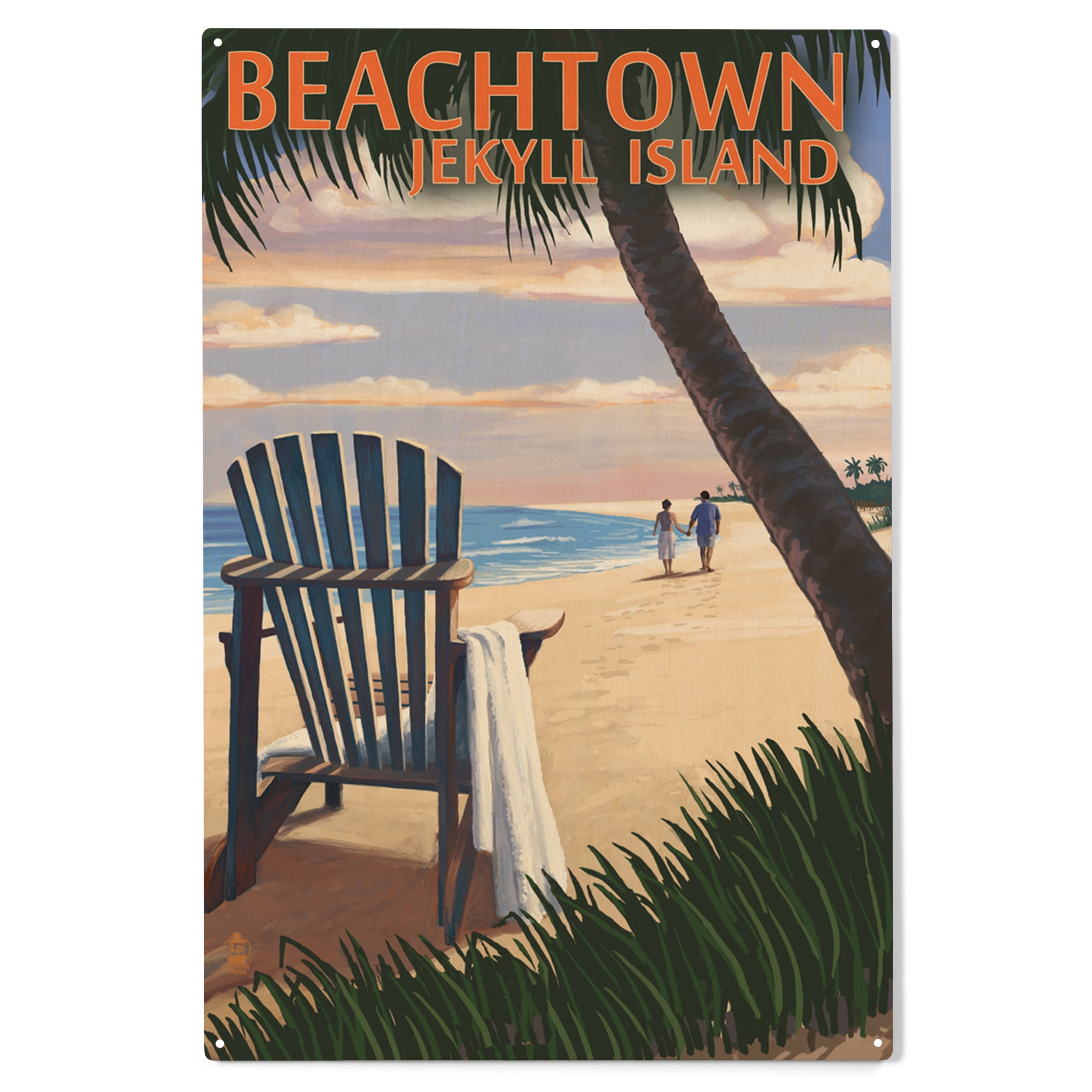 Beachtown, Jekyll Island, Georgia, Adirondack Chair on the Beach Birch ...
