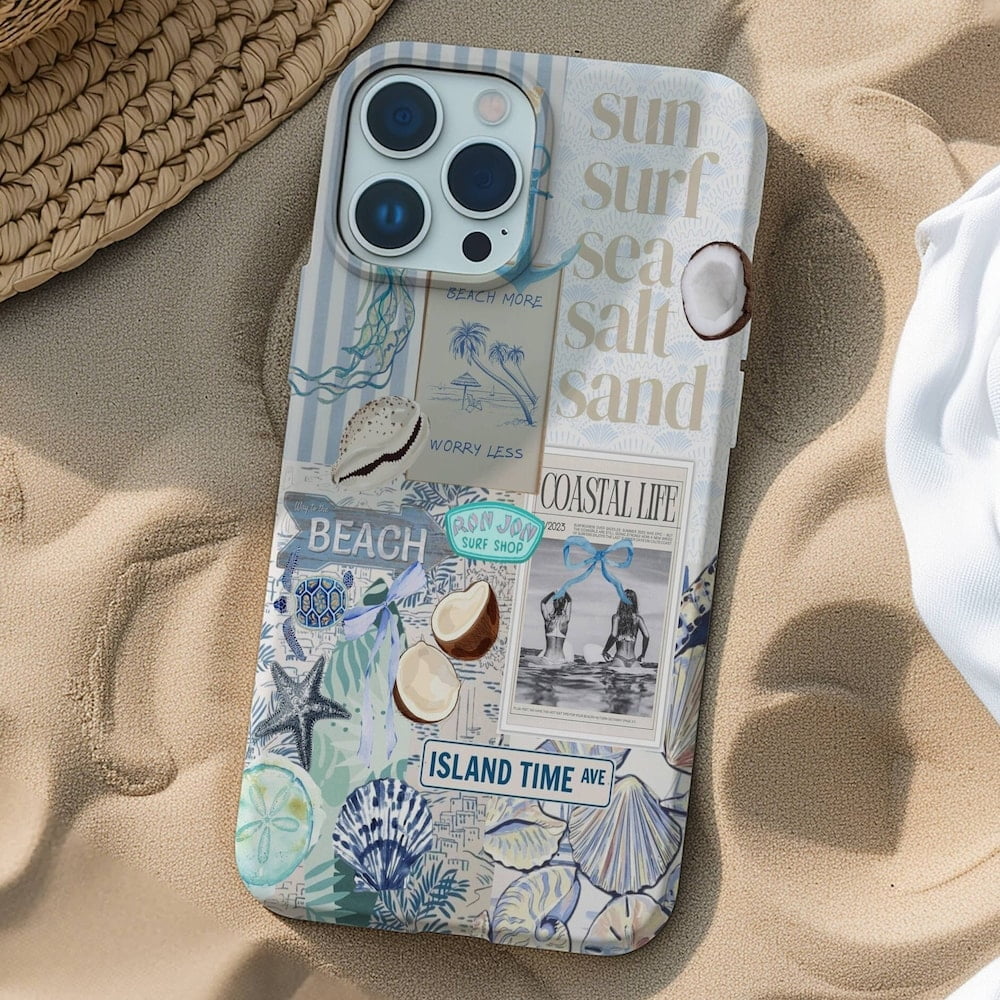 Beachy Blue Coquette Coastal Cowgirl Aesthetic Case with iPhone 11 to ...