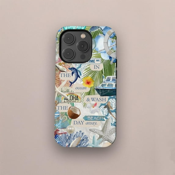 Beachy Blue Coquette Coastal Cowgirl Collage Phone Case for iPhone 11 ...