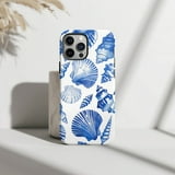 Beachy Blue Seashell Classic Pattern Phone Case 17 16 15 14 13 12 11 ...
