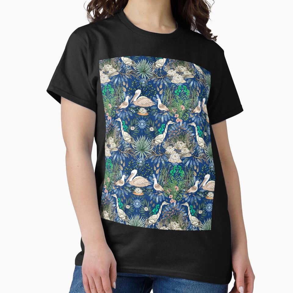 Beachy Bohemian Birds Of The Shore Shirt, Coastal Bird Graphic Tee ...