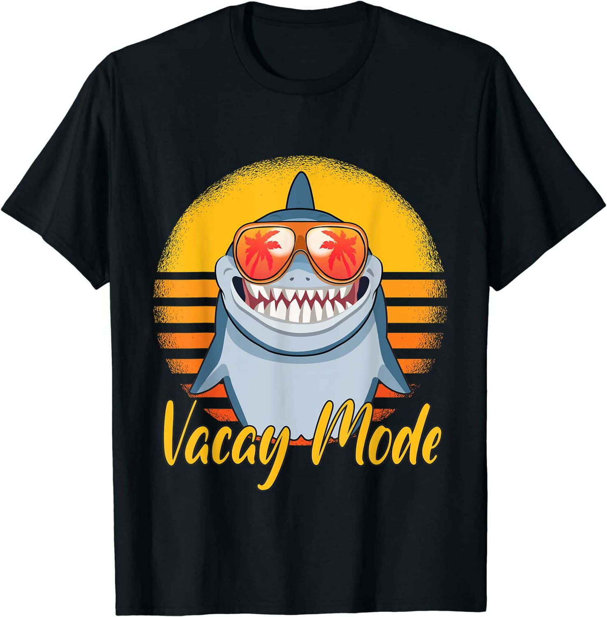 Beachy Retro Shark Tee: Perfect for Your Next Vacation Adventure ...