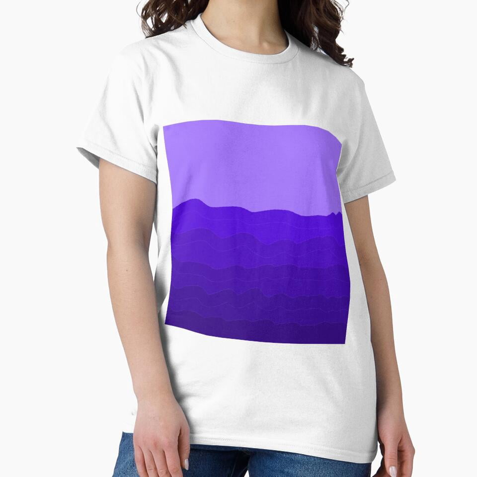 Beachy Sea Ocean Water Purple Sea Waves Waves Shirt, Surf Wave Graphic ...